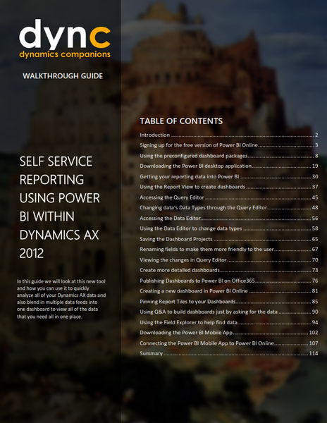 WG.15.AX2012.1.GUIDE.PDF: Self Service Reporting Using Power BI within – Blind Squirrel Publishing