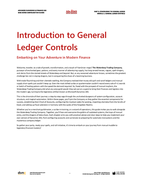 BBCG.03.01.D365.5.PDF: Configuring the General Ledger within Dynamics ...