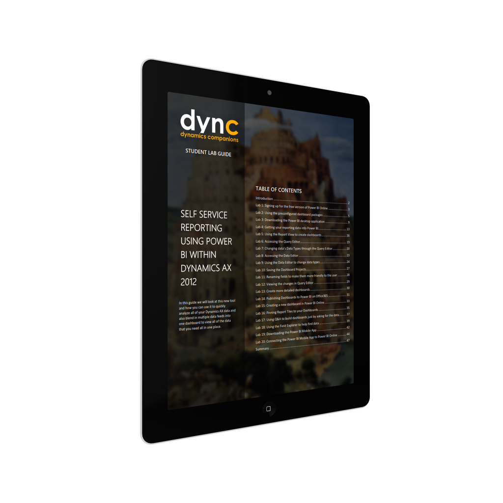 WG.15.AX2012.1.LAB.PDF: Self Service Reporting Using Power BI within D – Blind Squirrel Publishing