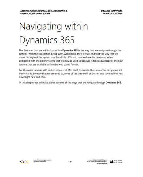 IG.05.D365.1.PDF: A Beginners Guide To Dynamics 365 for Finance & Oper ...