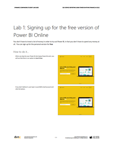 WG.15.AX2012.1.LAB.PDF: Self Service Reporting Using Power BI within D – Blind Squirrel Publishing