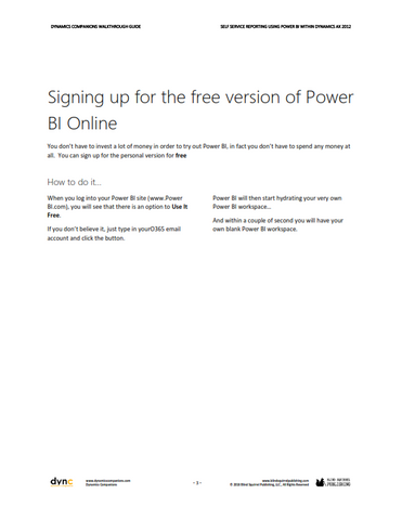 WG.15.AX2012.1.GUIDE.PDF: Self Service Reporting Using Power BI within – Blind Squirrel Publishing