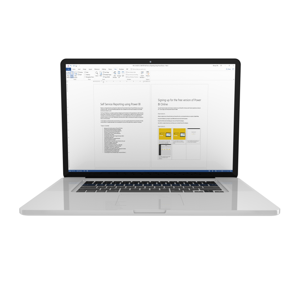 WG.15.AX2012.1.MASTER.DOC: Self Service Reporting Using Power BI withi – Blind Squirrel Publishing